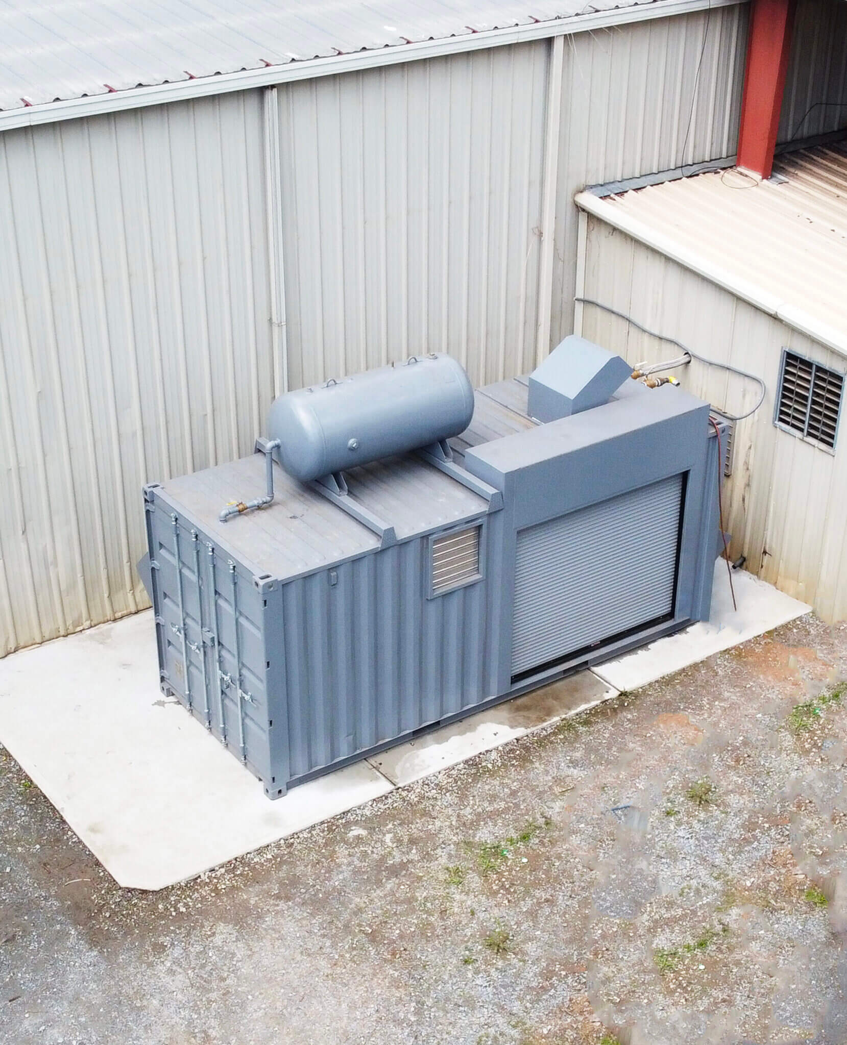 Custom Shipping Container Compressed Air System | C.H. Reed