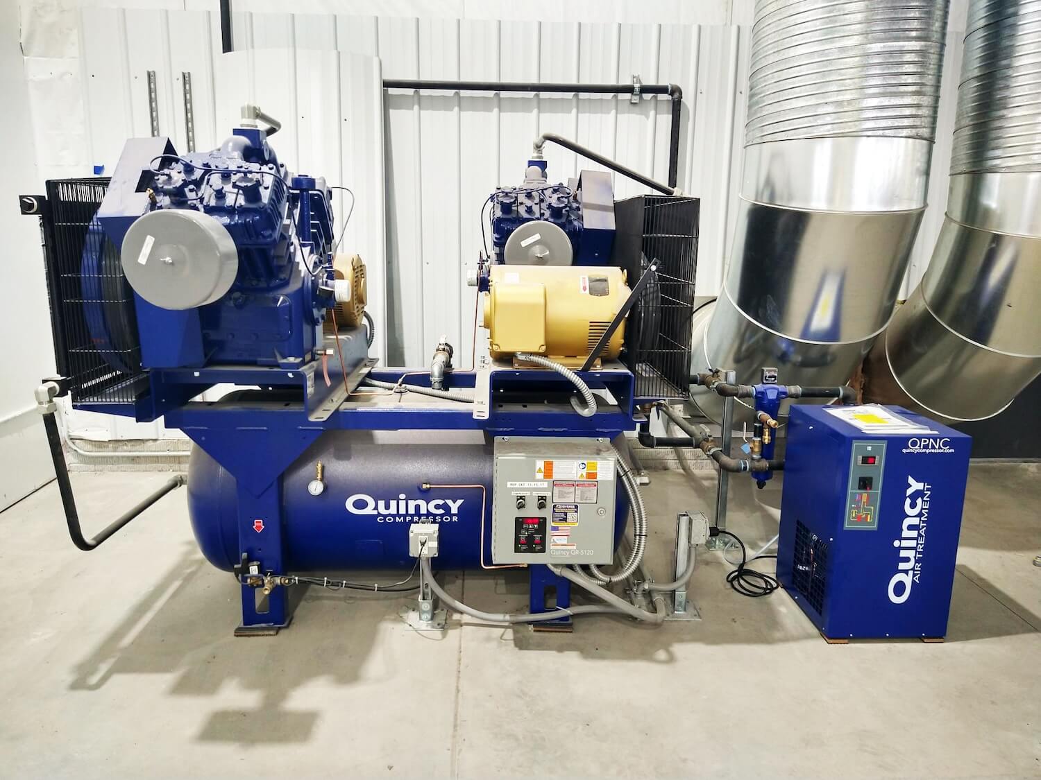 Quincy QR-25 5120 Duplex Compressor Install | Case Study