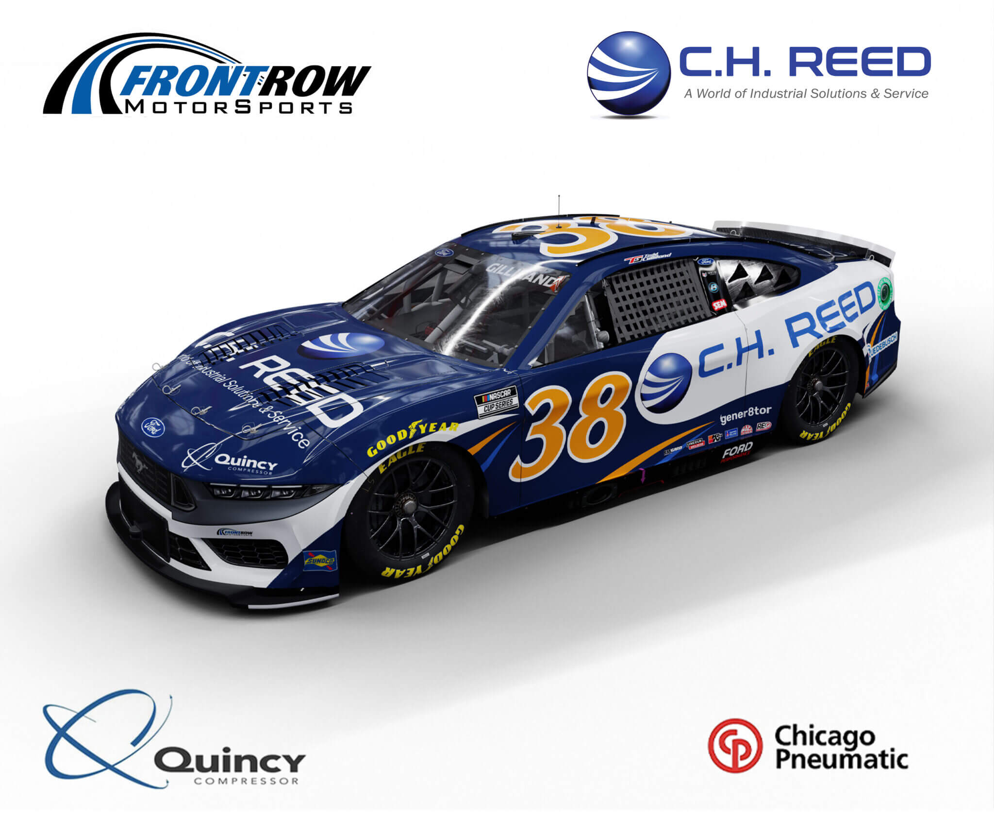 C.H. Reed Sponsors the #38 Mustang at Pocono Raceway Event