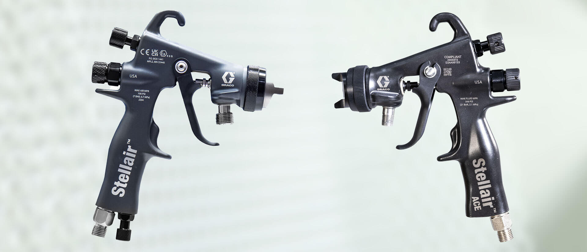 Graco's New Stellair & ACE Spray Guns | Ergonomic Excellence