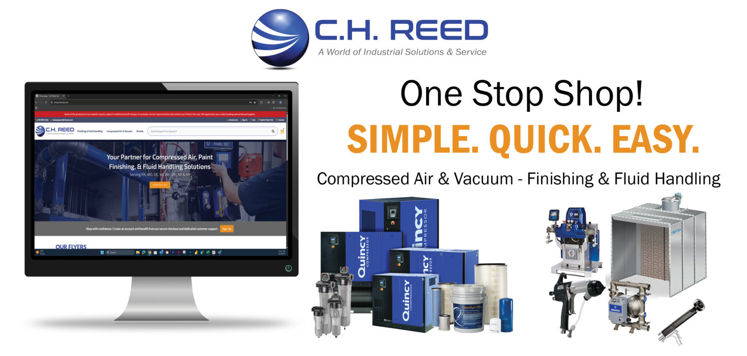 C.H. Reed | Compressed Air, Paint Finishing & Fluid Handling